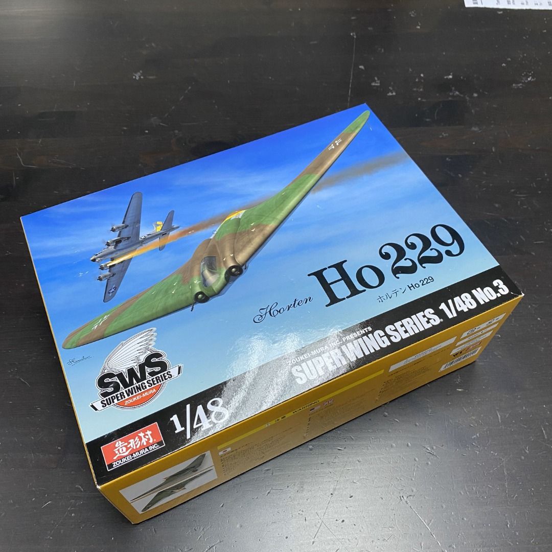 全新 日版 模型 1/48 German Horton HO-229 Flying Wing Plastic Model Kit Zoukei ...