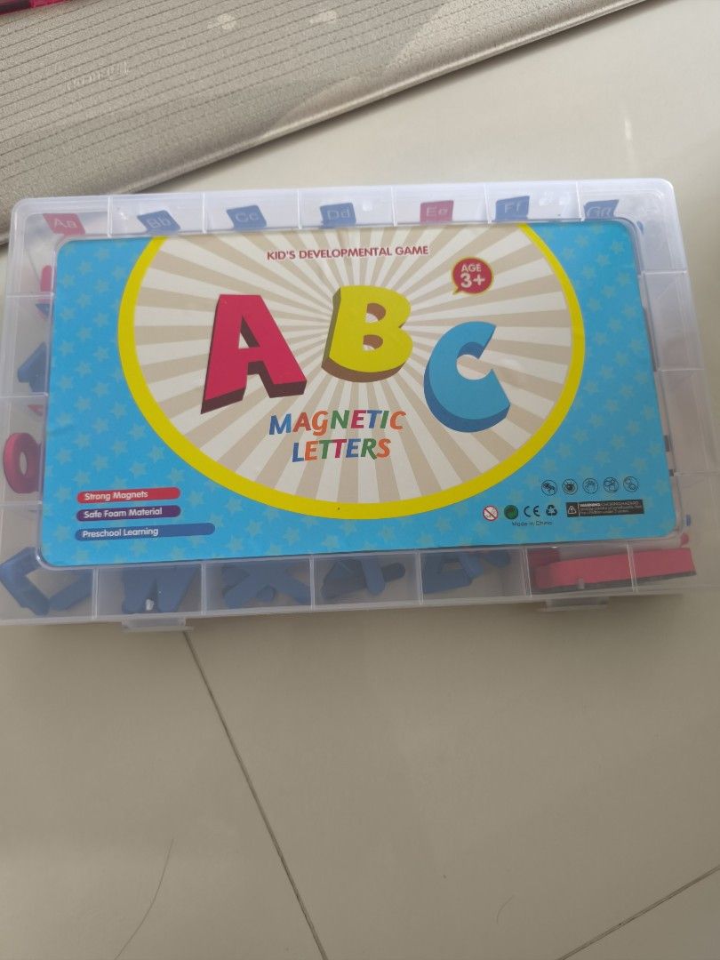 ABC Magnetic Letters Set for Kids, Hobbies & Toys, Toys & Games on ...