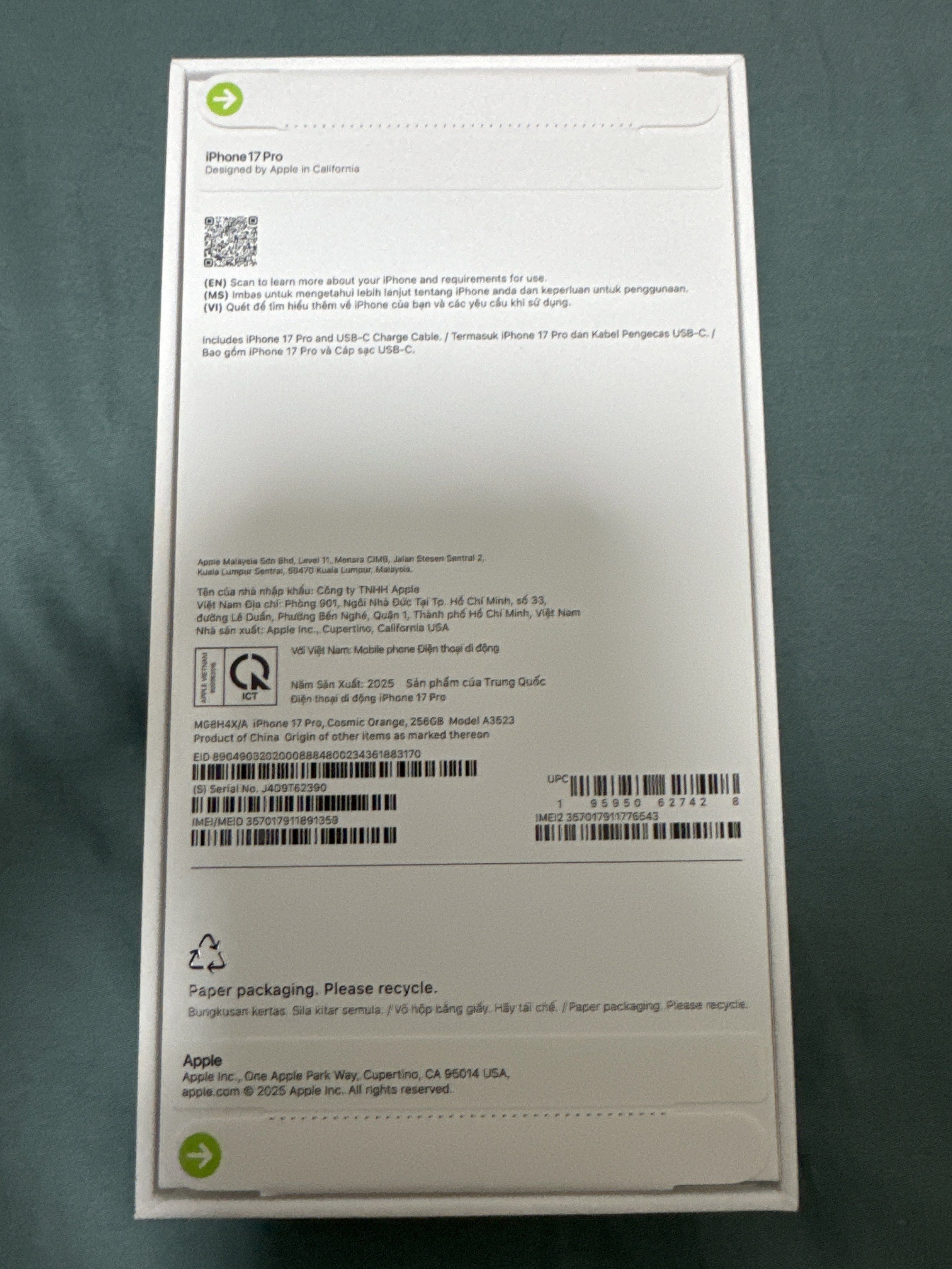 Apple iPhone 17 Pro (256gb), Mobile Phones & Gadgets, Mobile & Gadget ...