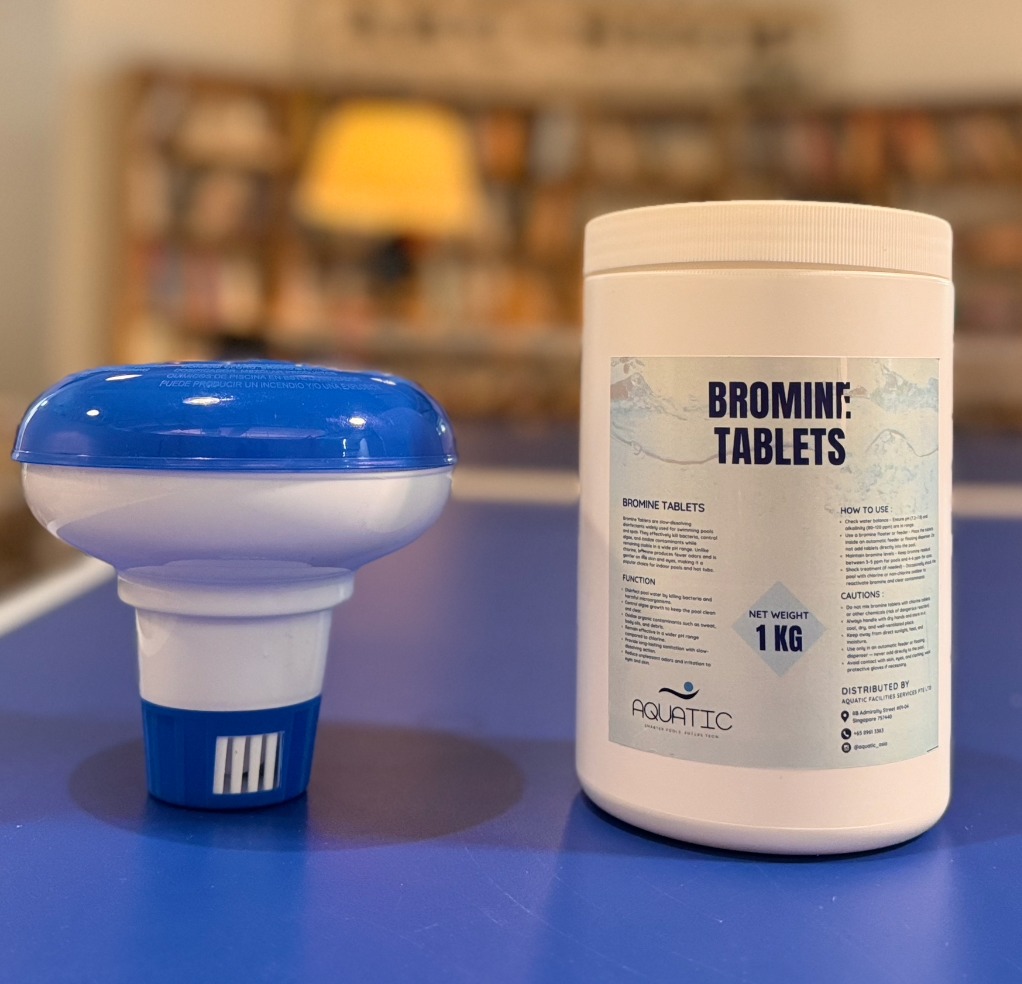 Aquatic Bromine Tablets 1kg + Floating Dispenser, Furniture & Home ...