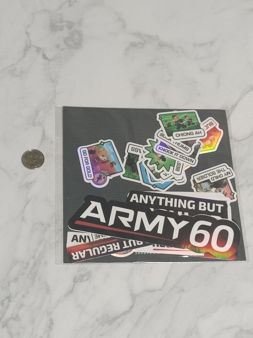 Army 60 Sticker Set, Hobbies & Toys, Memorabilia & Collectibles, Stamps ...