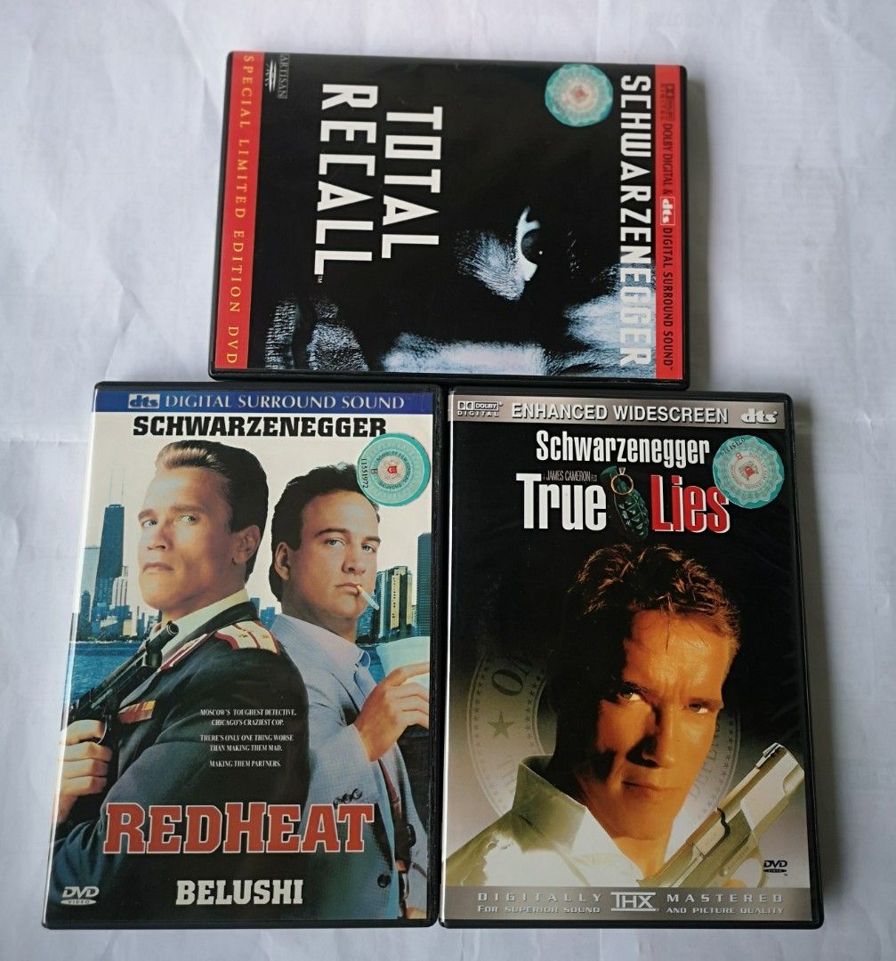Arnold Schwarzenegger DVD Movie Collection 2, Hobbies & Toys, Music ...