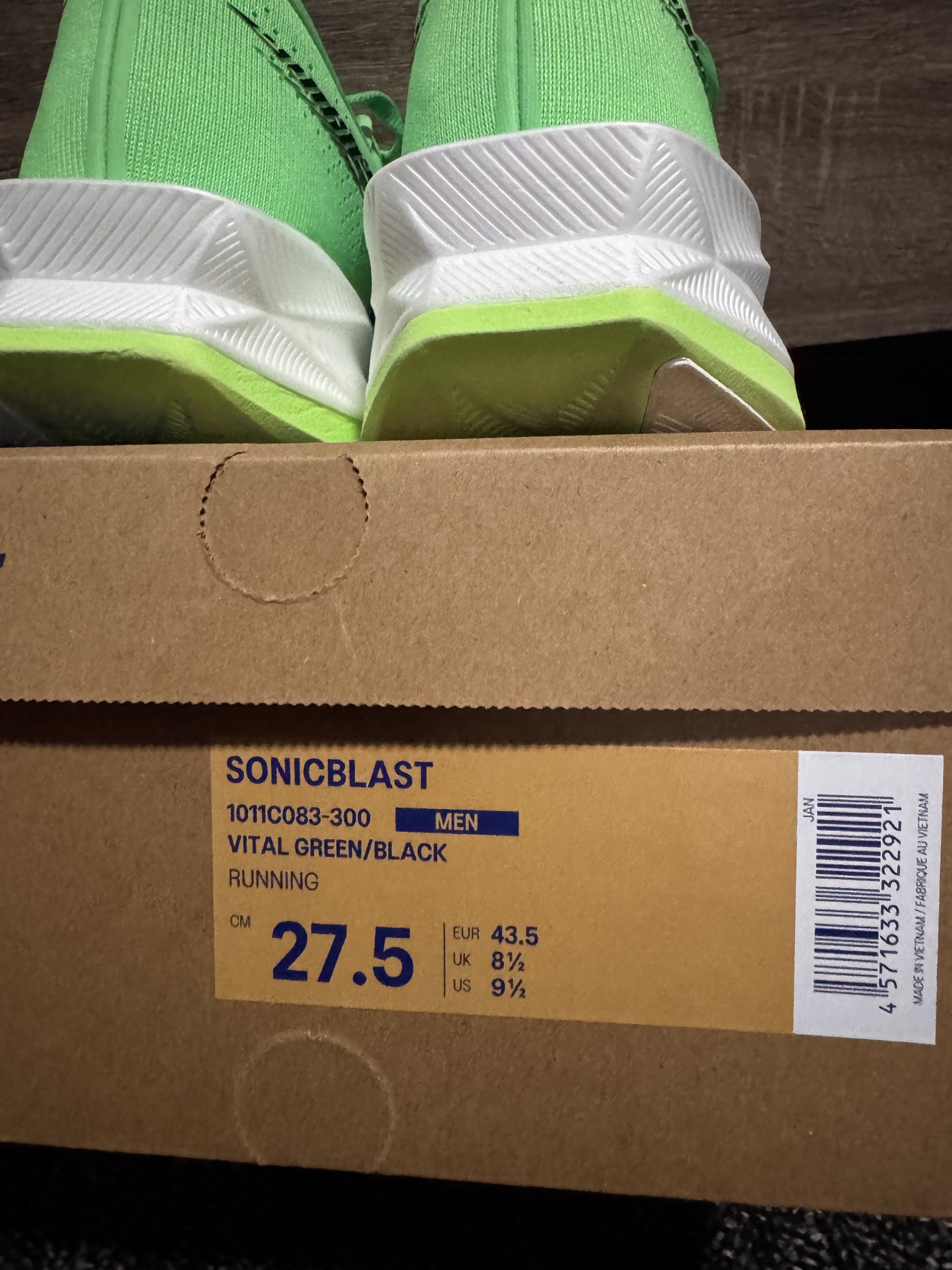 Asics Sonicblast Men's Running Shoes - Vital Green, Men's Fashion ...