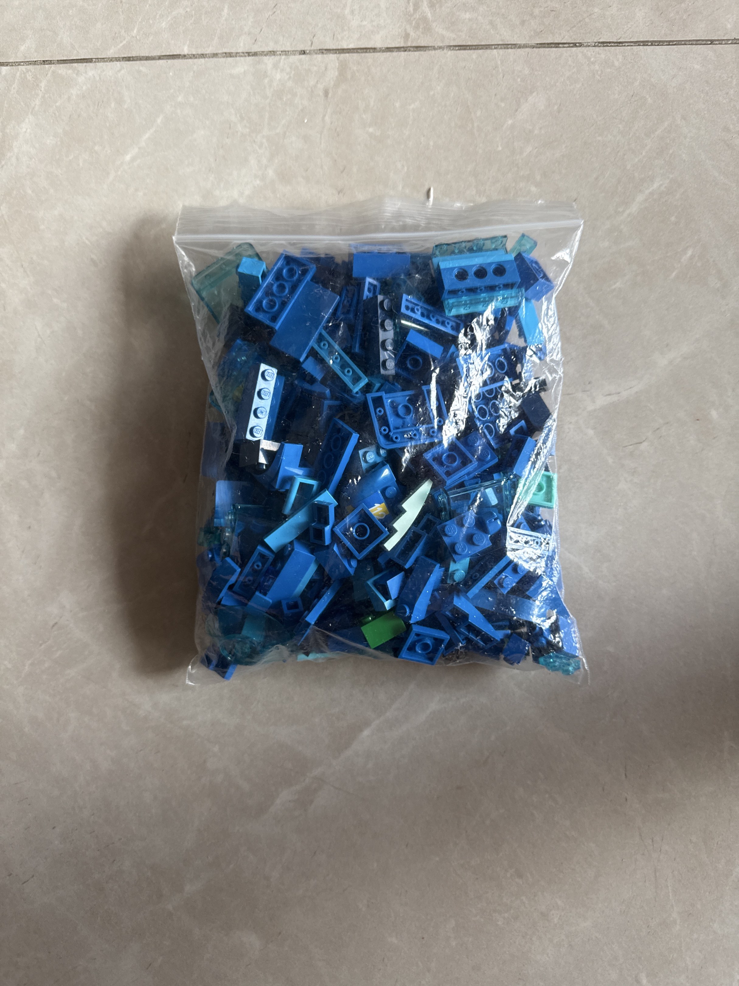 Assorted blue lego bricks, Hobbies & Toys, Toys & Games on Carousell
