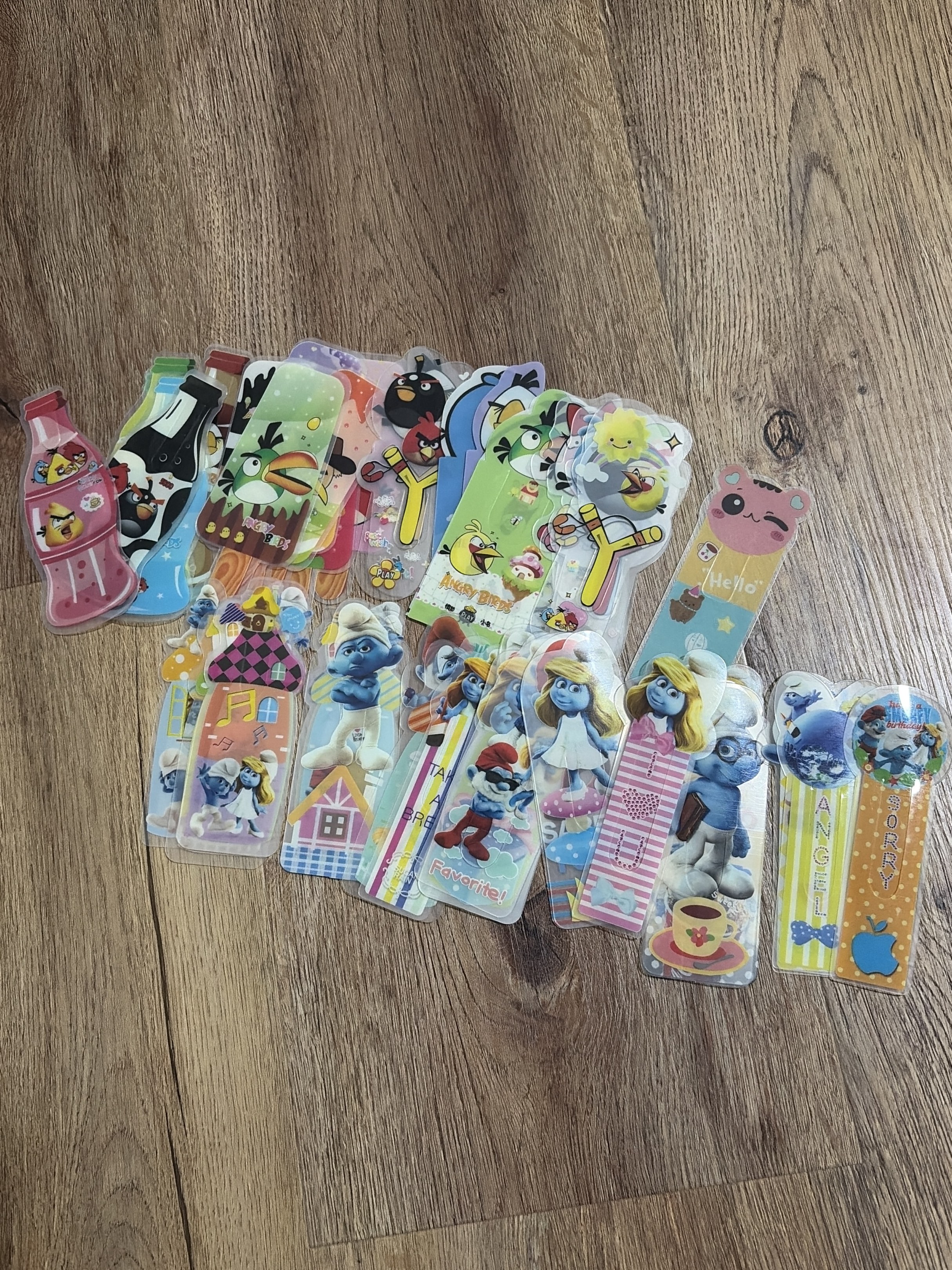 Assorted Cartoon Bookmarks - Angry Birds, Smurfs, Hobbies & Toys, Toys ...