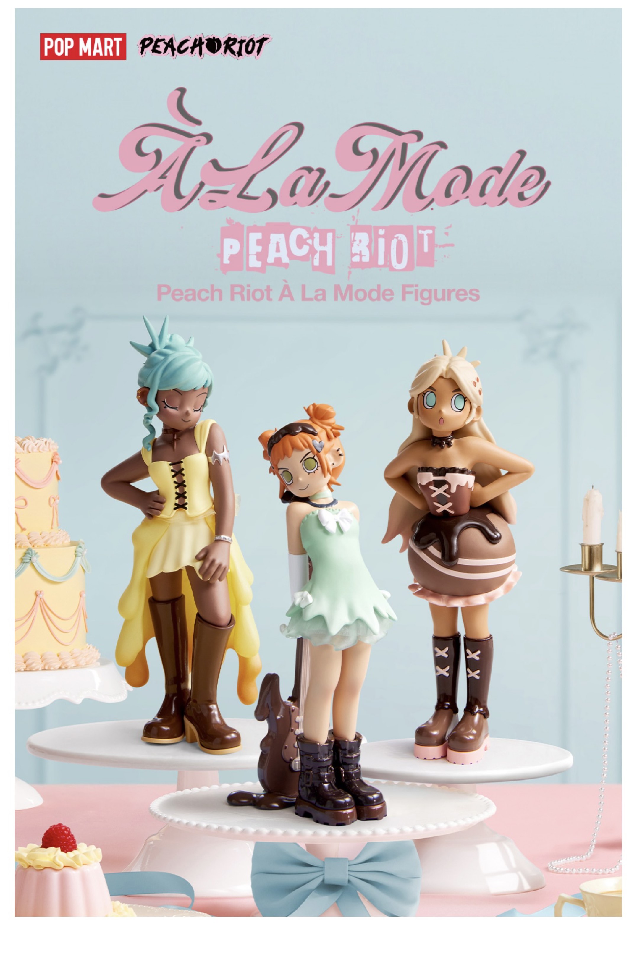 Authentic popmart peach riot a la mode figures, Hobbies & Toys, Toys ...