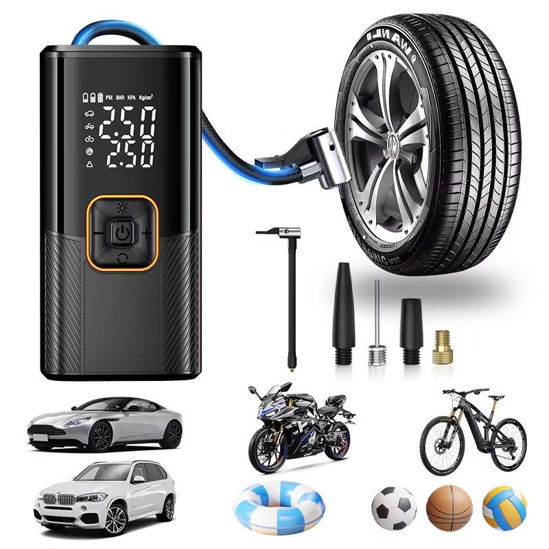 Automatic electric car tire inflator portable air compressor portable ...