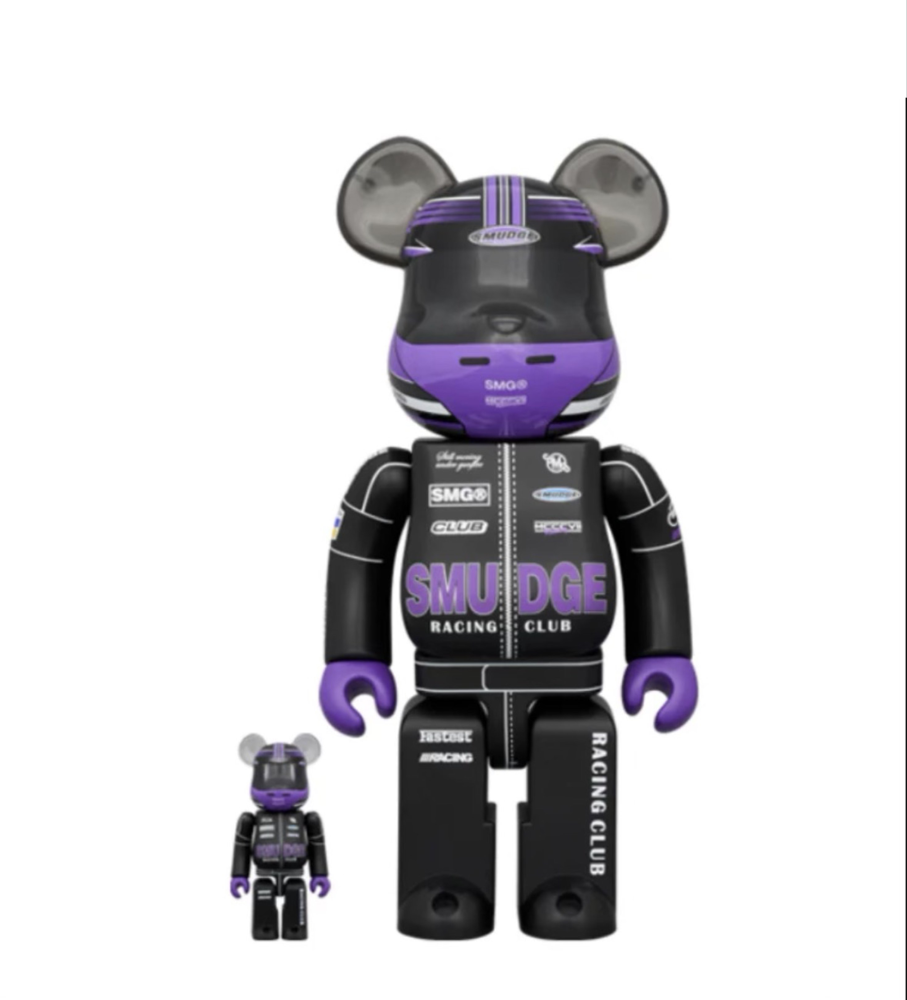 Bearbrick SMUDGE Racing Club 100% & 400%, Hobbies & Toys, Toys & Games ...