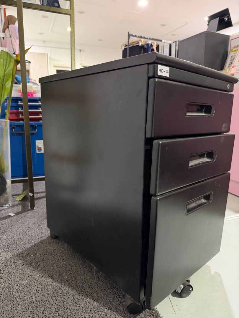 Black Office Table Drawer, Furniture & Home Living, Furniture, Shelves ...