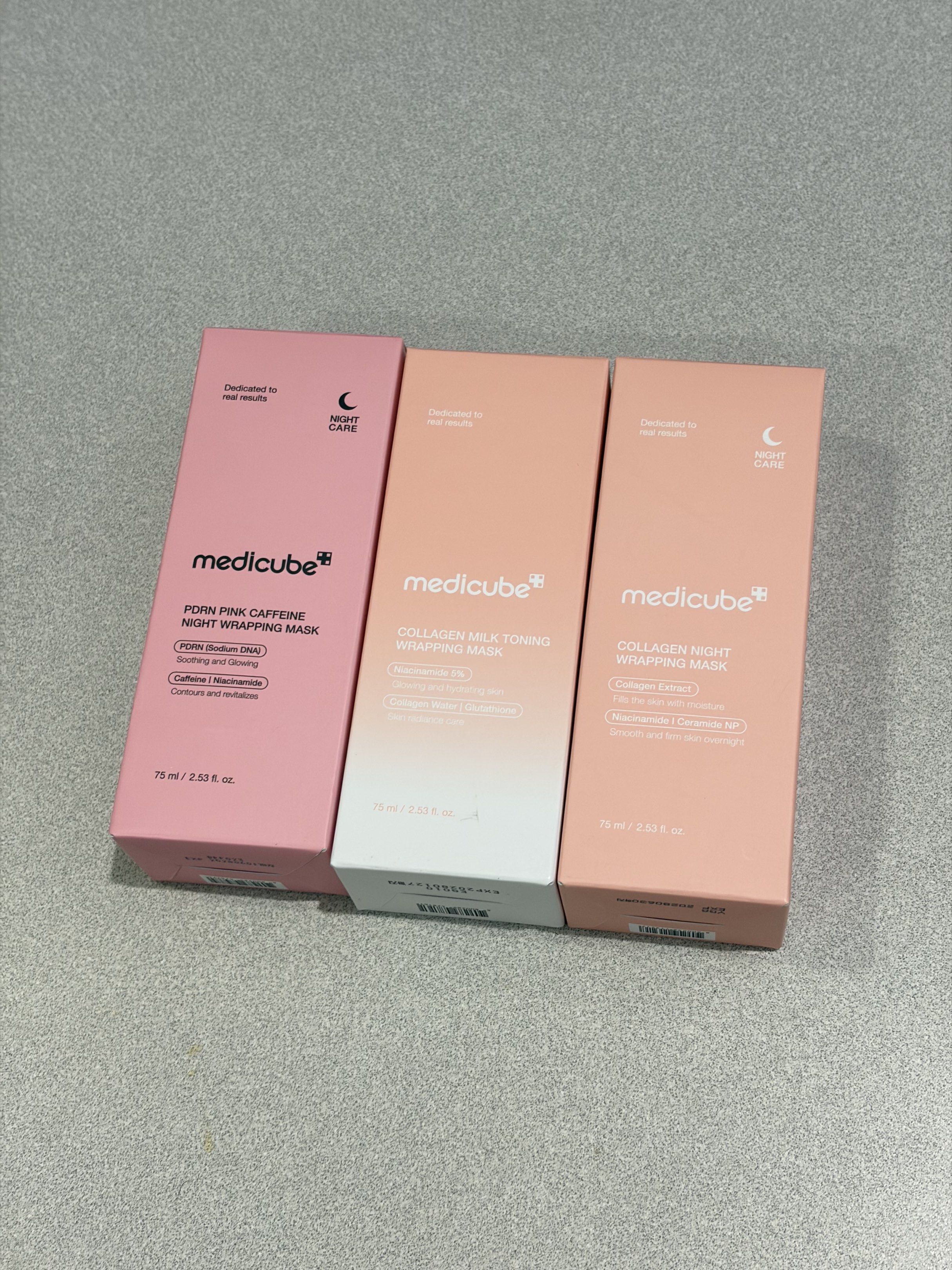 Brand New Unopened Medicube Night Wrapping Mask Set (PDRN, COLLAGEN ...