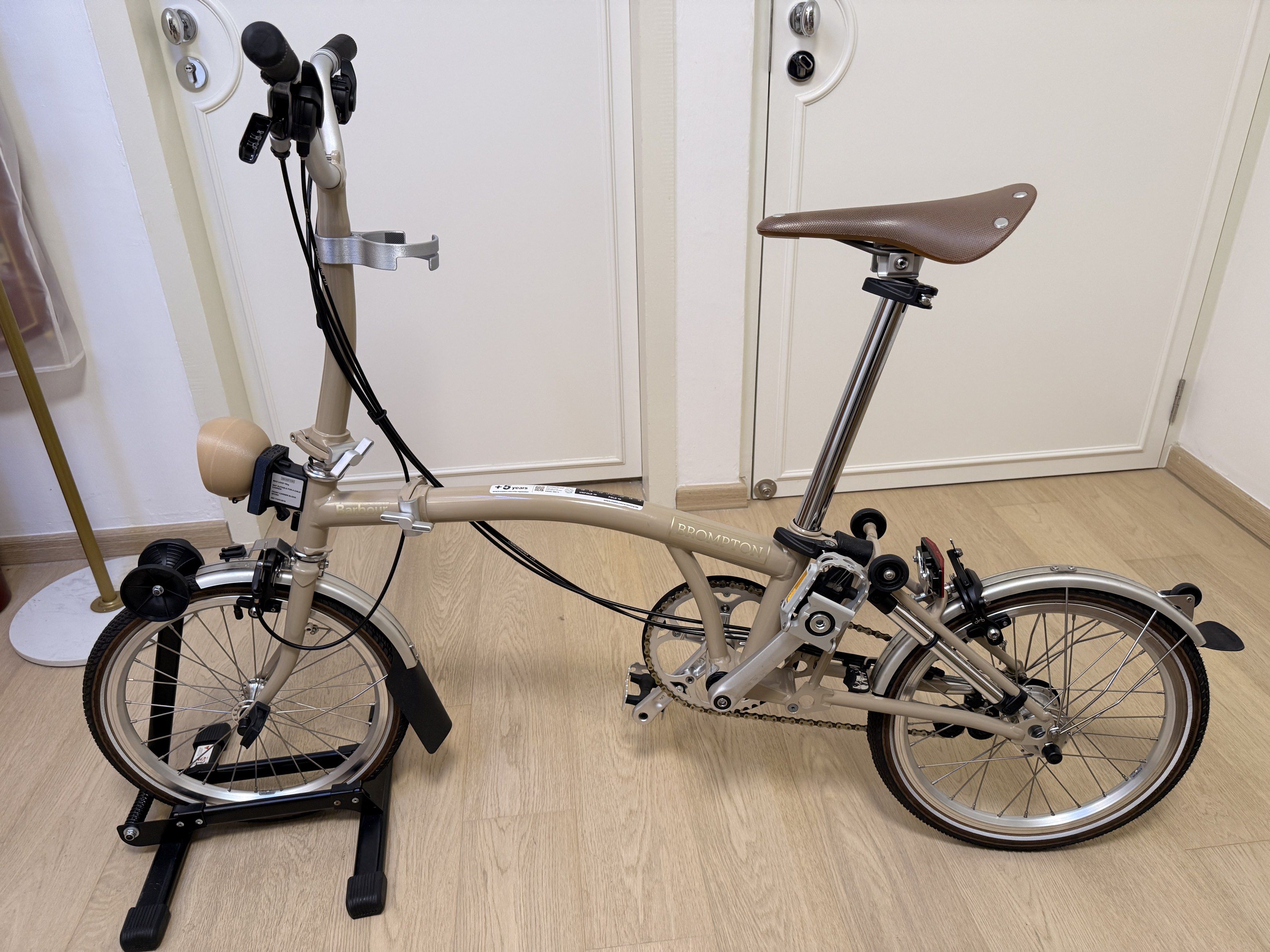 Brompton x Barbour limited edition Folding Bike, Sports Equipment ...