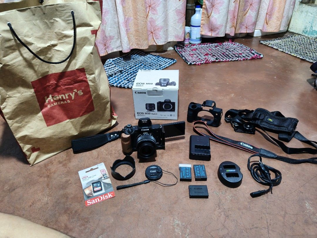 Canon M50 mark II Mirrorless 24MP Wifi Complete Package + Freebies ...