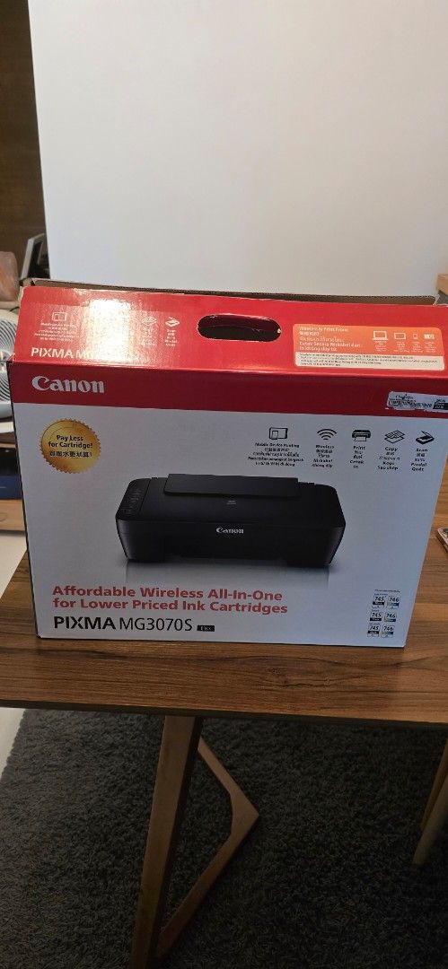 Canon PIXMA MG3070S Wireless All-in-One Printer Scanner, Computers ...