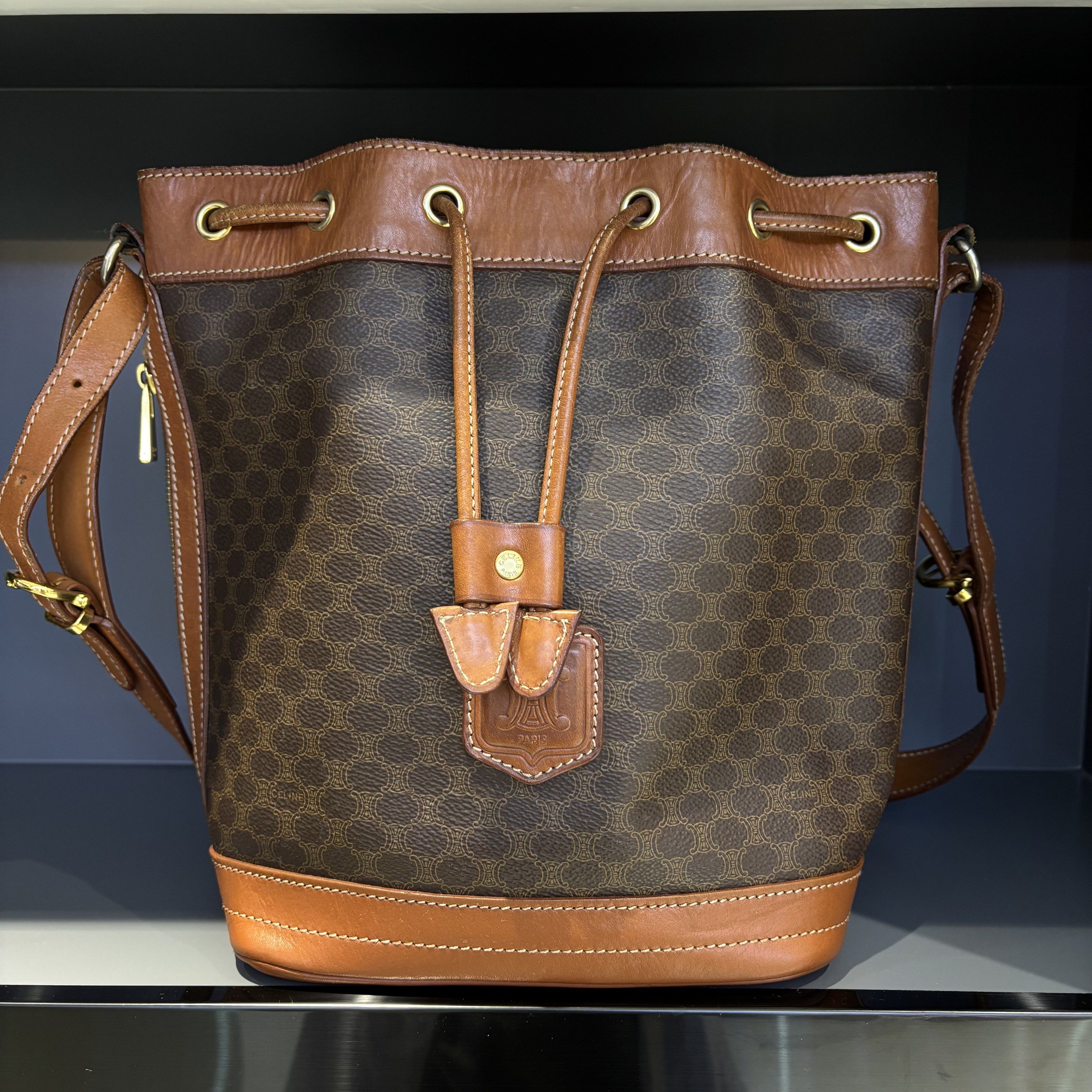 Celine Macadam Bucket Bag, Luxury, Bags & Wallets on Carousell