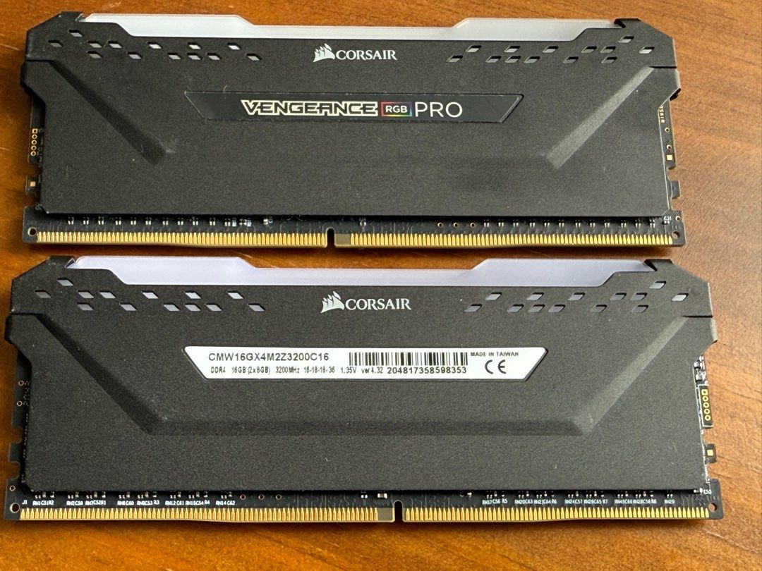 Corsair Vengeance RGB PRO 2x8GB DDR4 Ram Kit, Computers & Tech, Parts ...