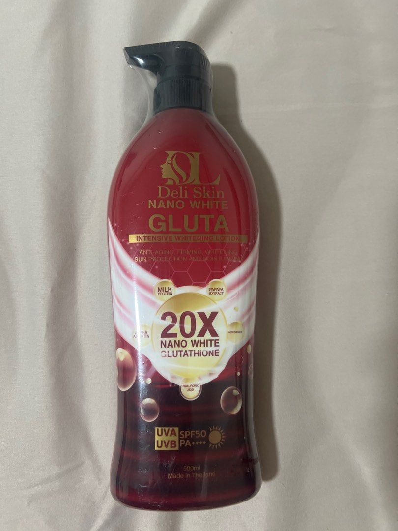 Deli Skin Nano White Gluta Intensive Whitening Lotion, Beauty ...
