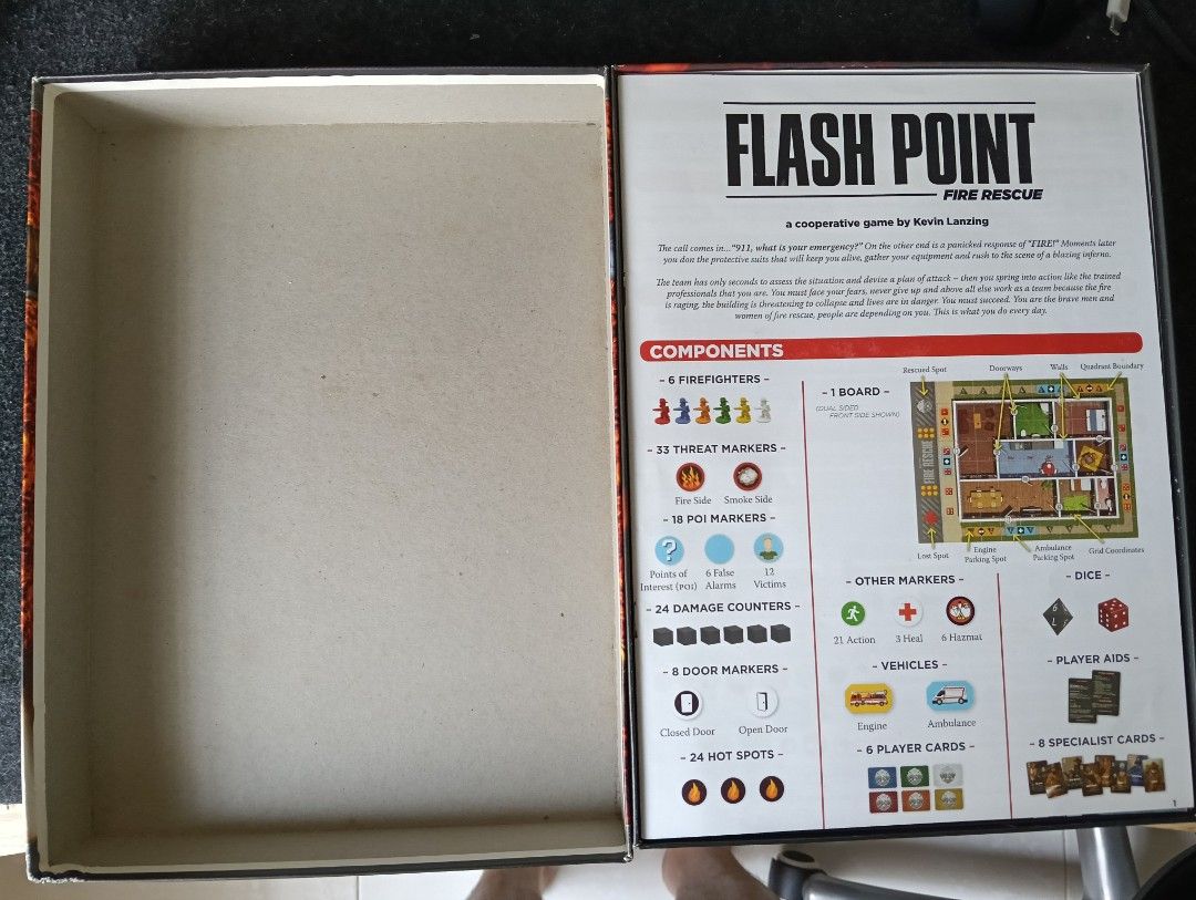 Flash Point: Fire Rescue Board Game, Hobbies & Toys, Toys & Games on ...