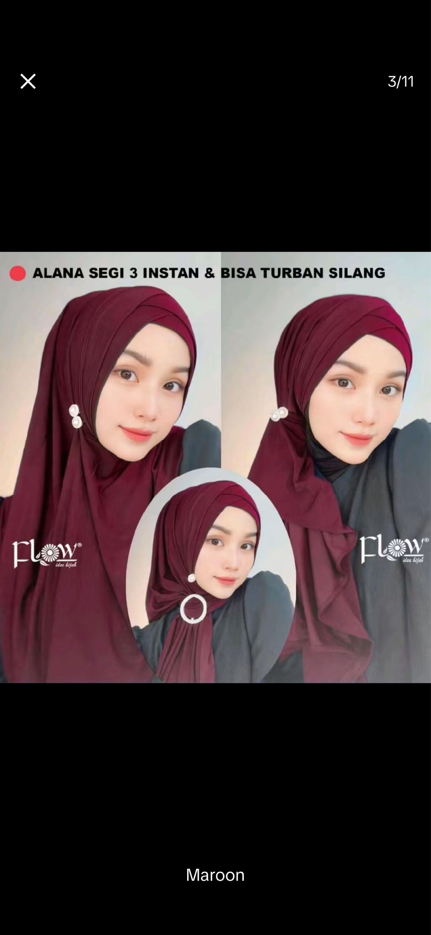 Flow Alana Segitiga Instant, Women's Fashion, Muslimah Fashion, Hijabs ...