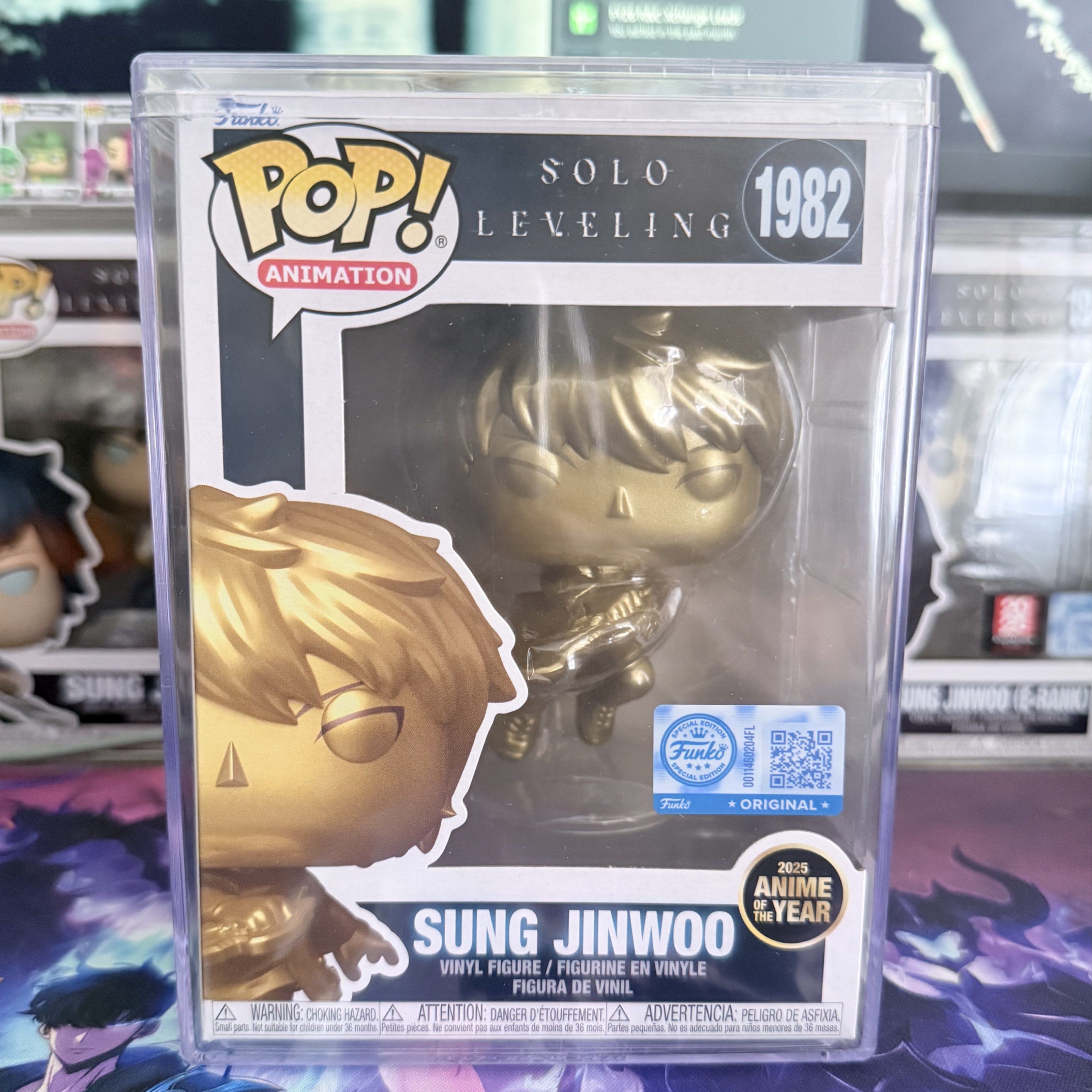 Funko Pop! Animation: Solo Leveling - Sung Jinwoo (Anime of The Year ...
