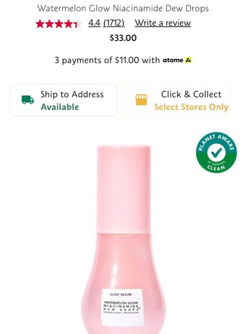 Glow Recipe Niacinamide Dew Drops 40ml, Beauty & Personal Care, Face ...