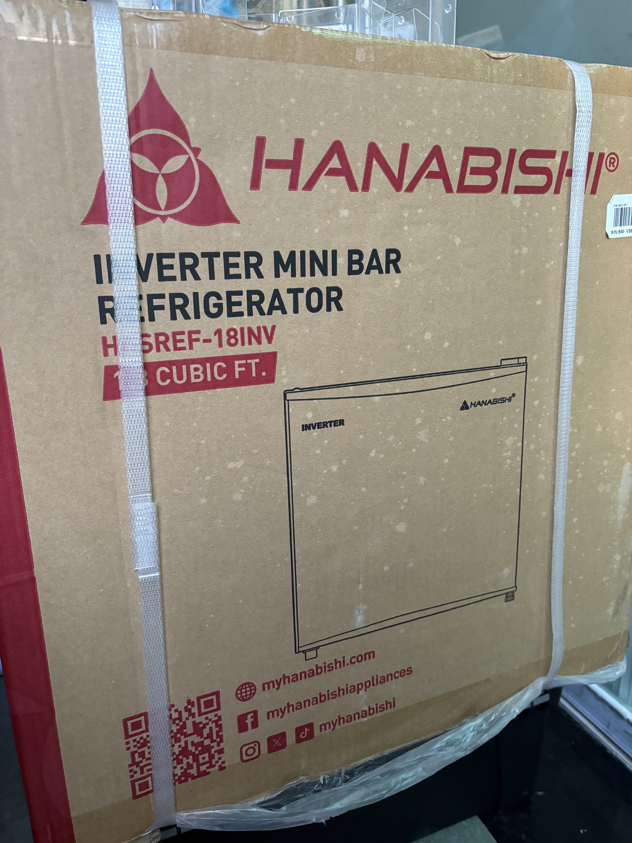 Hanabishi Inverter Mini Bar Refrigerator HASREF-18INV, TV & Home ...