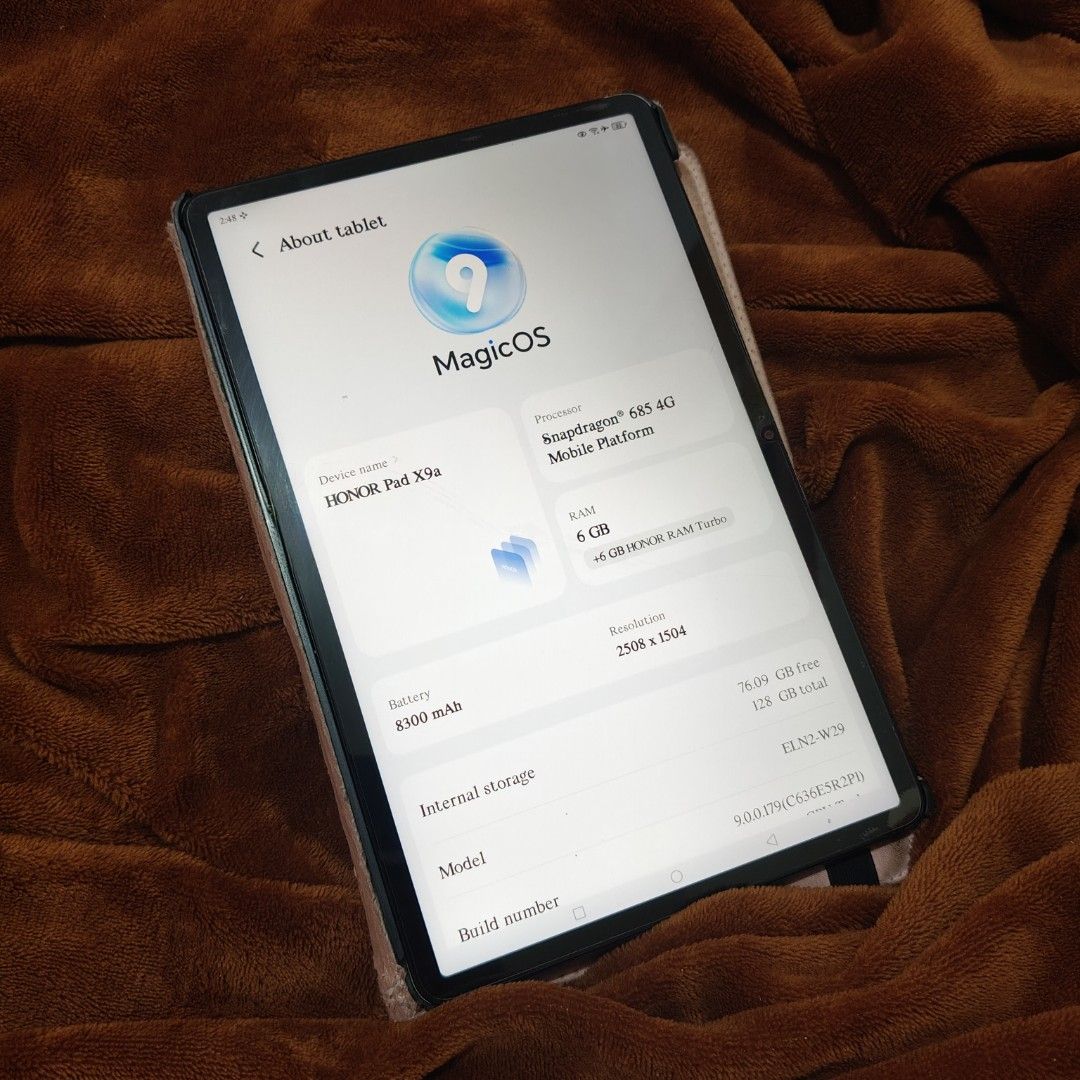 Honor Pad X9a (4months old) 128GB+6gbRam Silver with Box and Orig ...