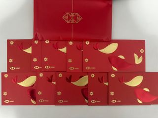 CNY red packets (10 packs) from banks with different designs, Hobbies ...