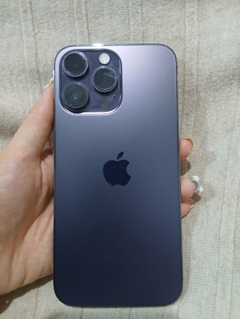 Iphone 14 Pro Max 128 GB Deep Purple, Telepon Seluler & Tablet, iPhone ...