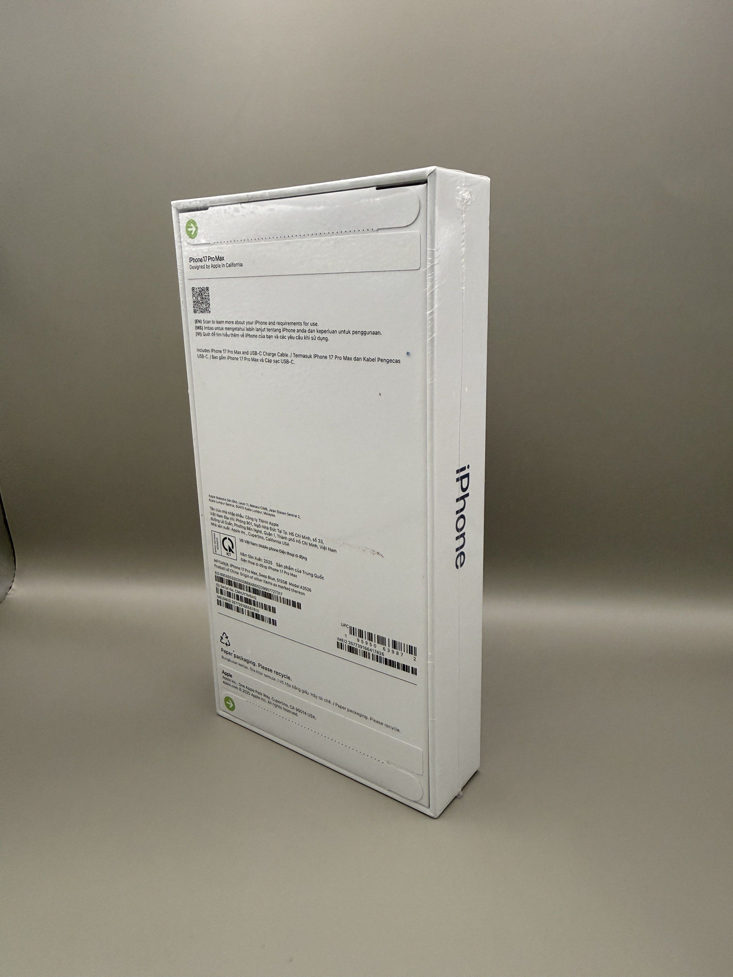 iPhone 17 Pro Max Deep Blue 512GB, Mobile Phones & Gadgets, Mobile ...