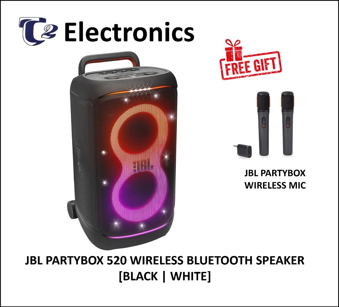 JBL PartyBox 520 Wireless Bluetooth Speaker, Audio, Soundbars, Speakers ...