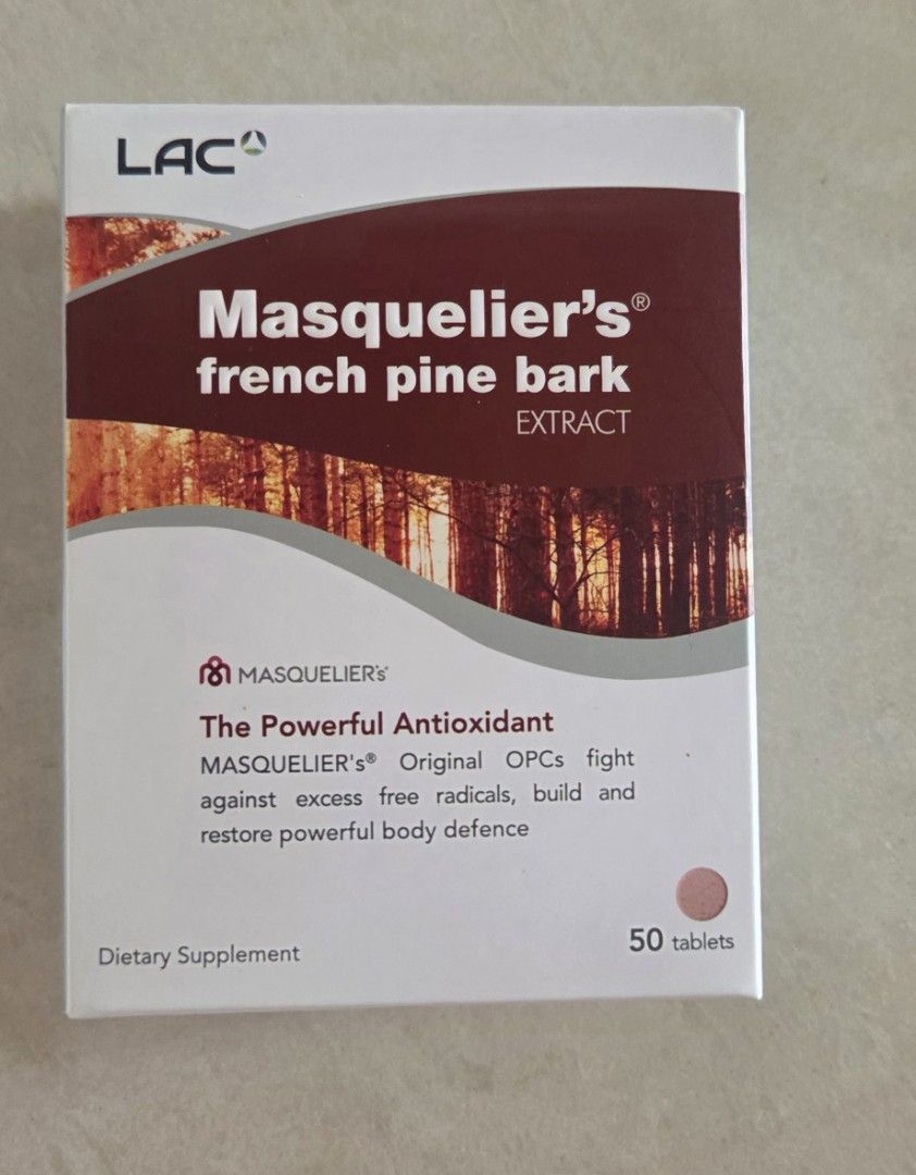 LAC Masquelier's French Pine Bark Extract - 50 Tablets, Health ...