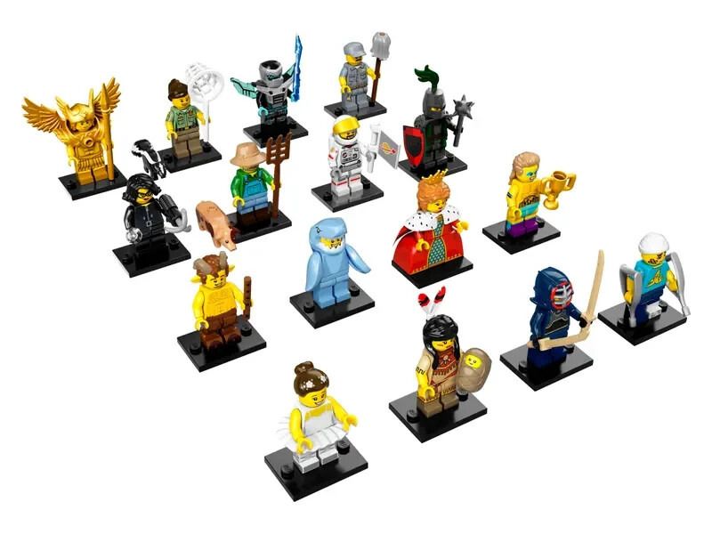Lego Series 15 Minifigs Full Set Minifigures Grim Knight Tribal Woman ...