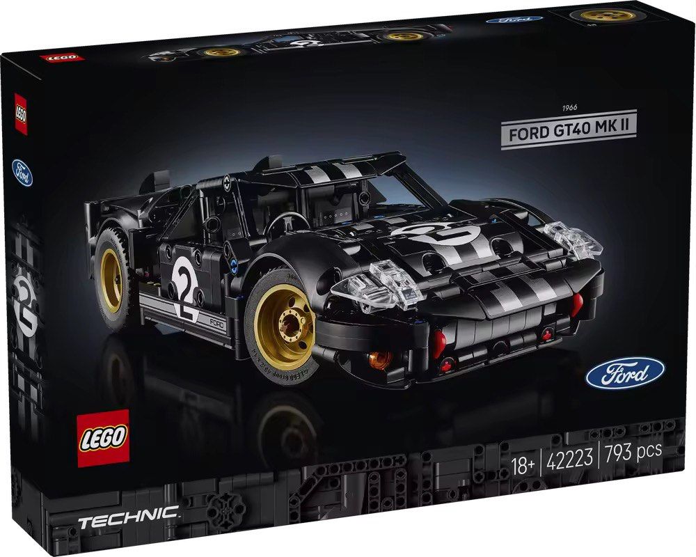 LEGO Technic 42223 1966 Ford GT40 MKII Race Car, Hobbies & Toys, Toys ...