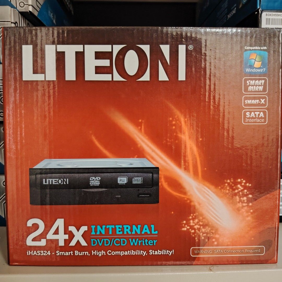 LiteOn 24x Internal DVD/CD Writer iHAS324, Hobbies & Toys, Music ...
