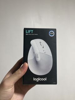 Logitech Lift Vertical Ergonomic Wireless Bluetooth Mouse - White ...