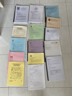 A Set of A & E Math Notes, Worksheets, Materials from Schools ...