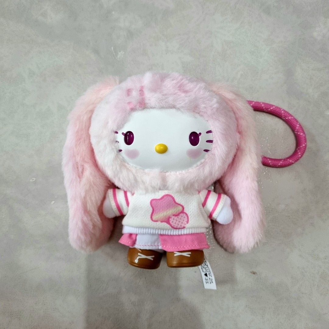 MINISO Hello Kitty Pop Star Vinyl Plush Pendant Blind Box Keychain ...