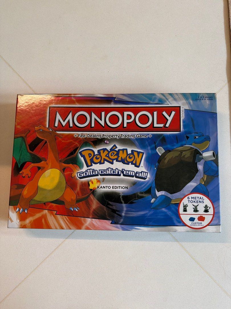 Monopoly Pokemon Kanto Edition Board Game, Hobbies & Toys, Toys & Games ...