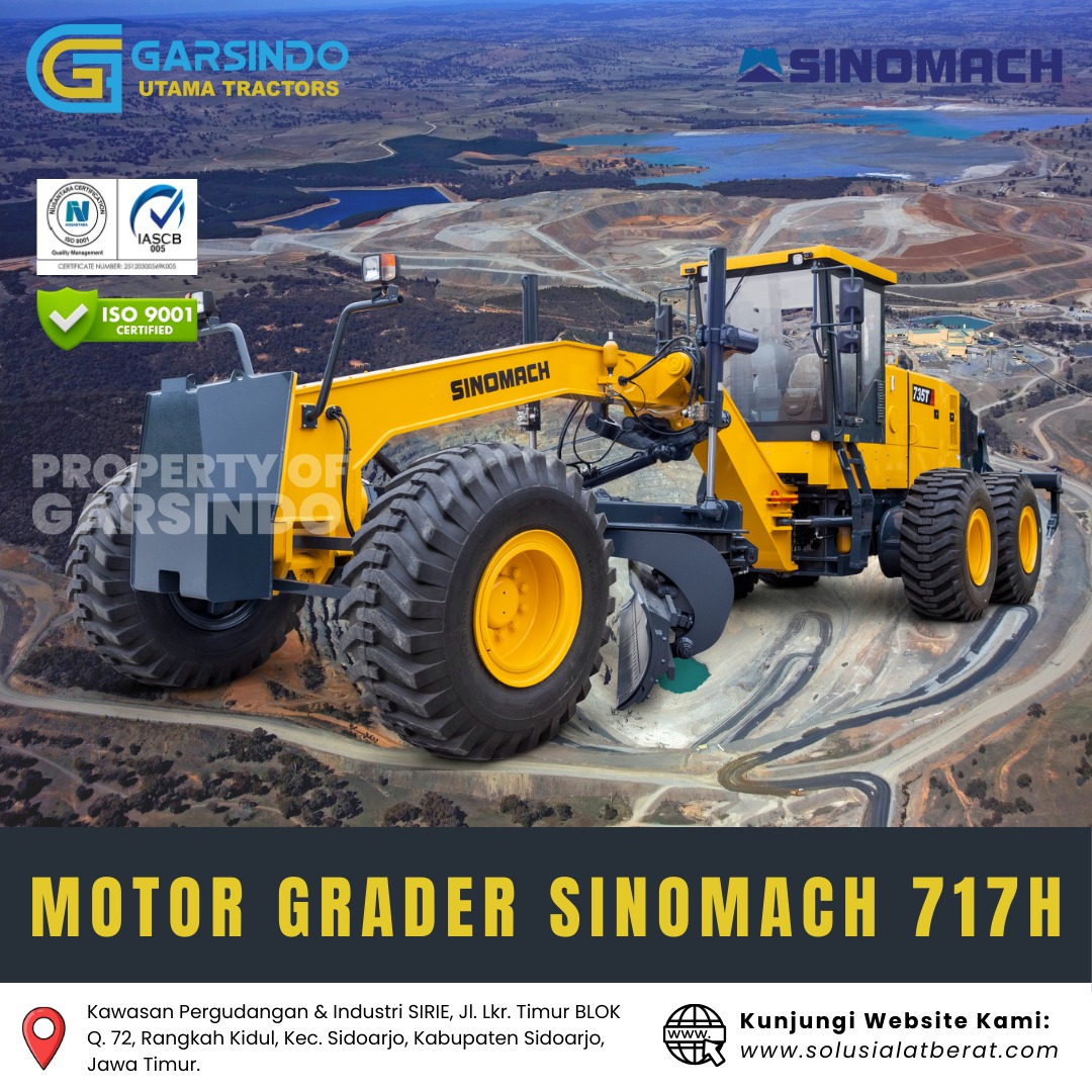Motor Grader Sinomach 717H | Alat Berat Terbaik Jawa Timur 2026 | Full ...