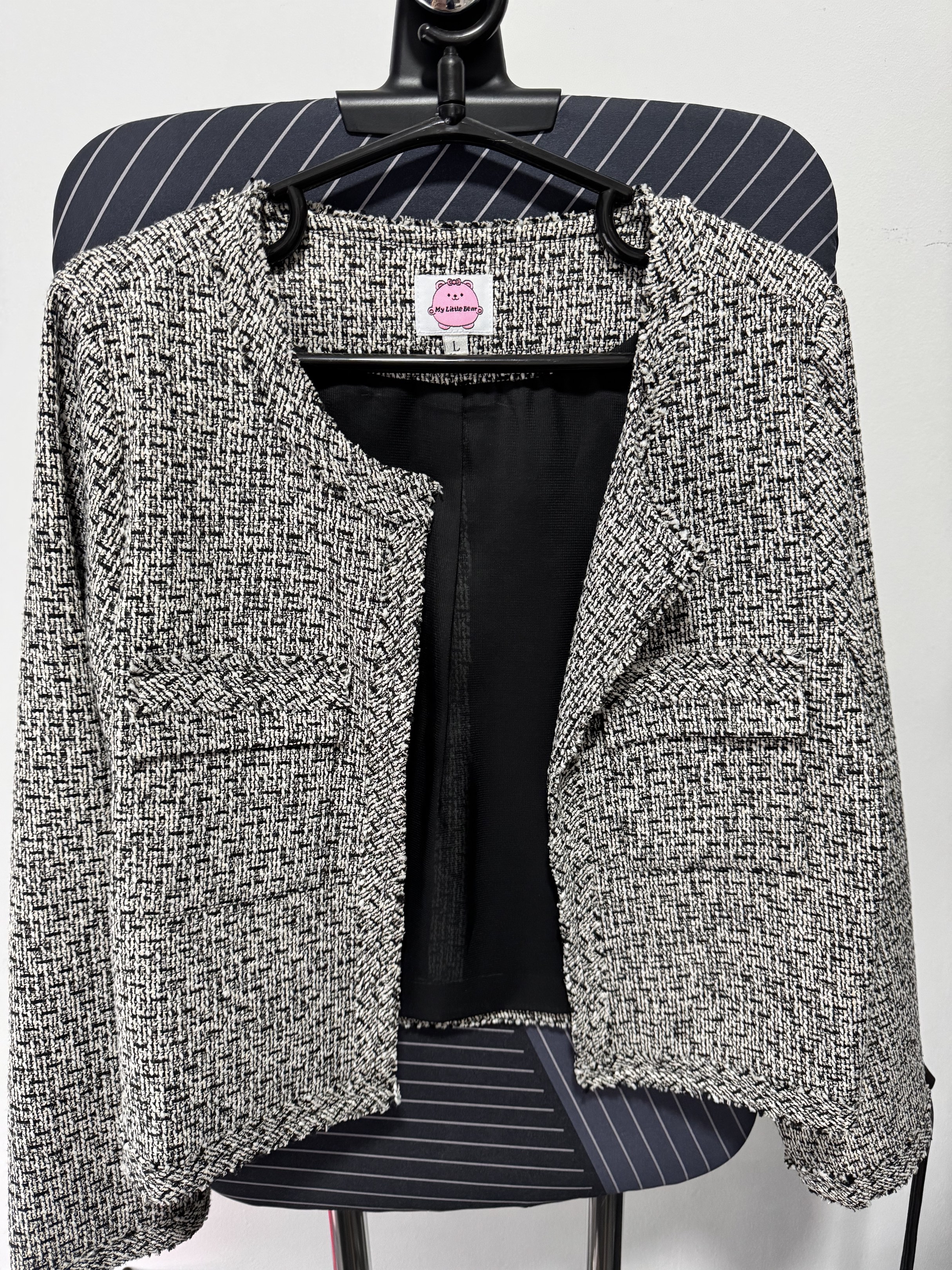 My Little Pony Tweed Jacket - Black & White, Women's Fashion, Coats ...