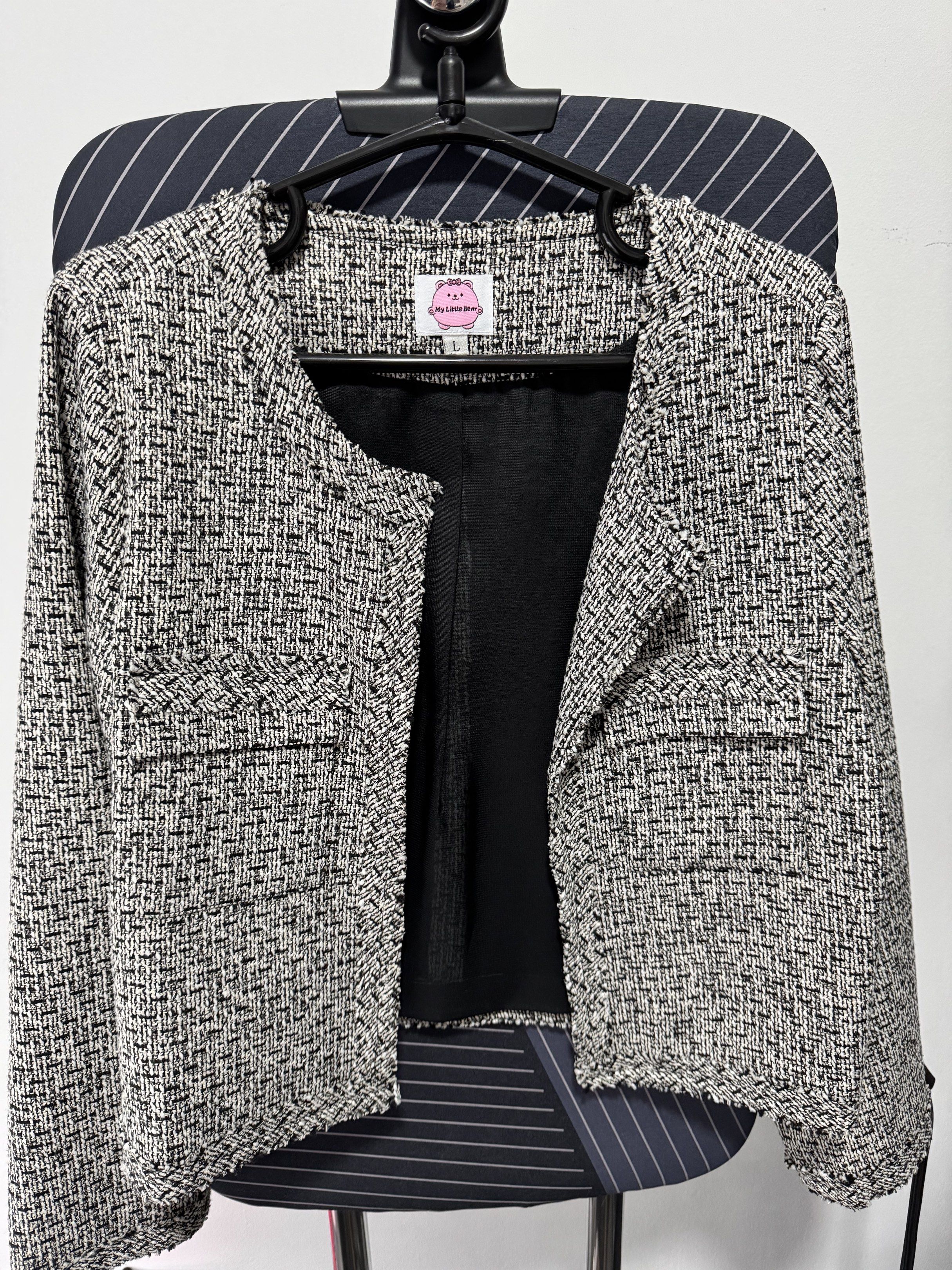 My Little Pony Tweed Jacket - Black & White, Women's Fashion, Coats ...