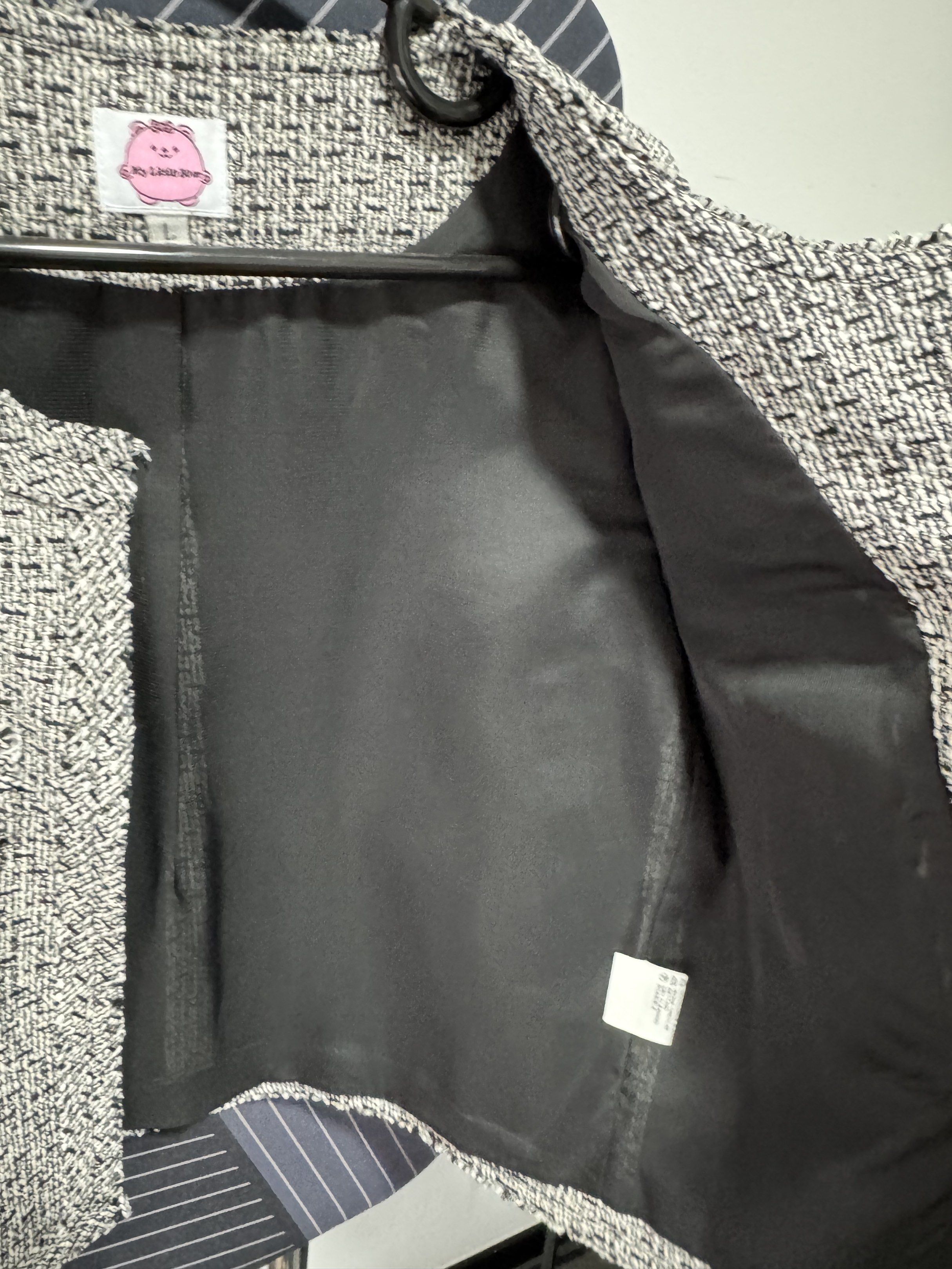 My Little Pony Tweed Jacket - Black & White, Women's Fashion, Coats ...