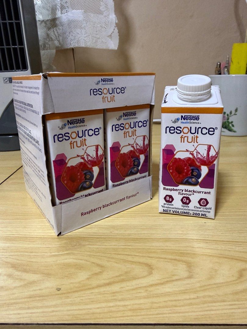 Nestle Resource Fruit Raspberry Blackcurrant Protein Drink, Food ...