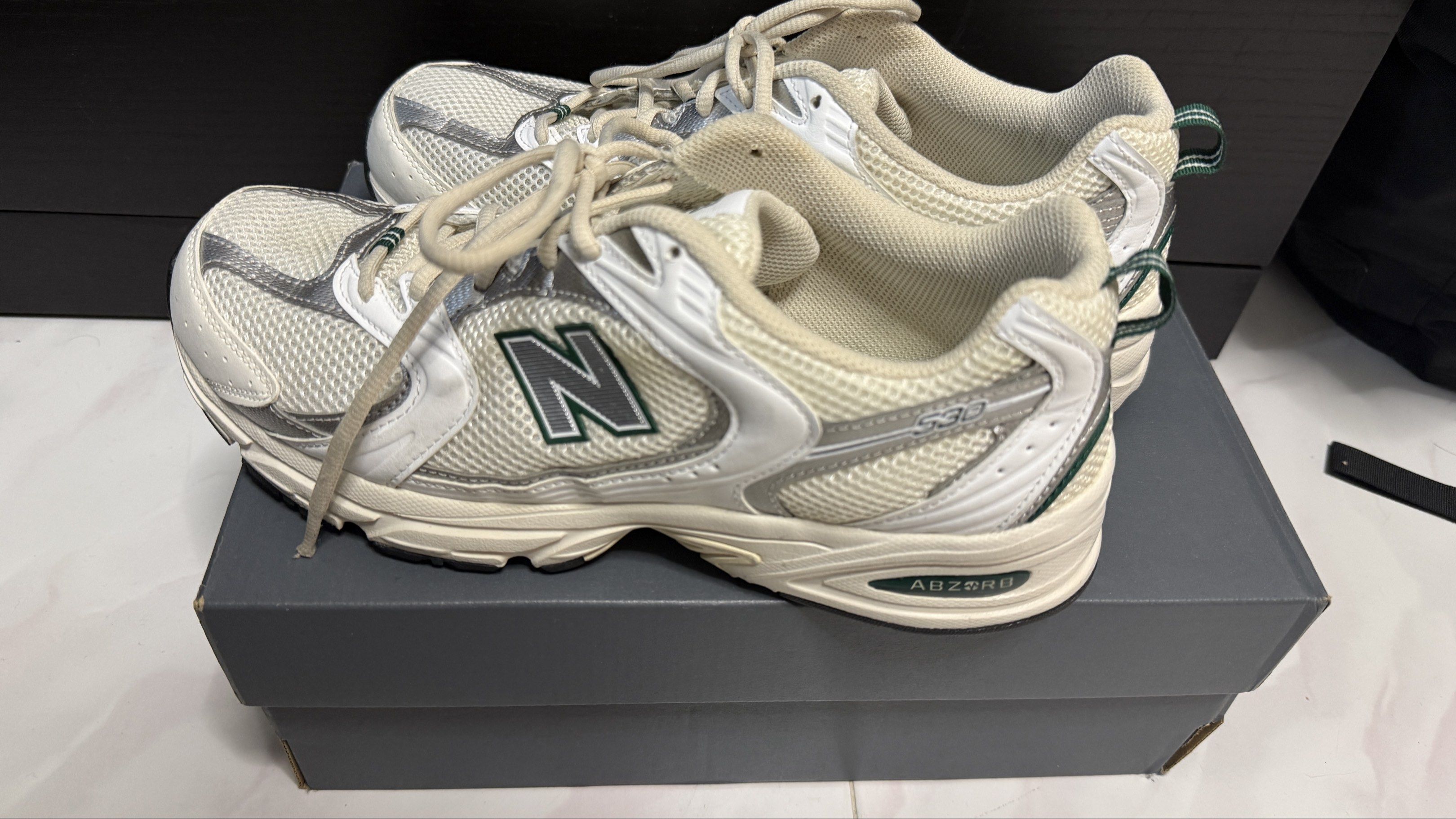 New Balance 530 (Sea Salt Marsh Green) US 10, Men's Fashion, Footwear ...