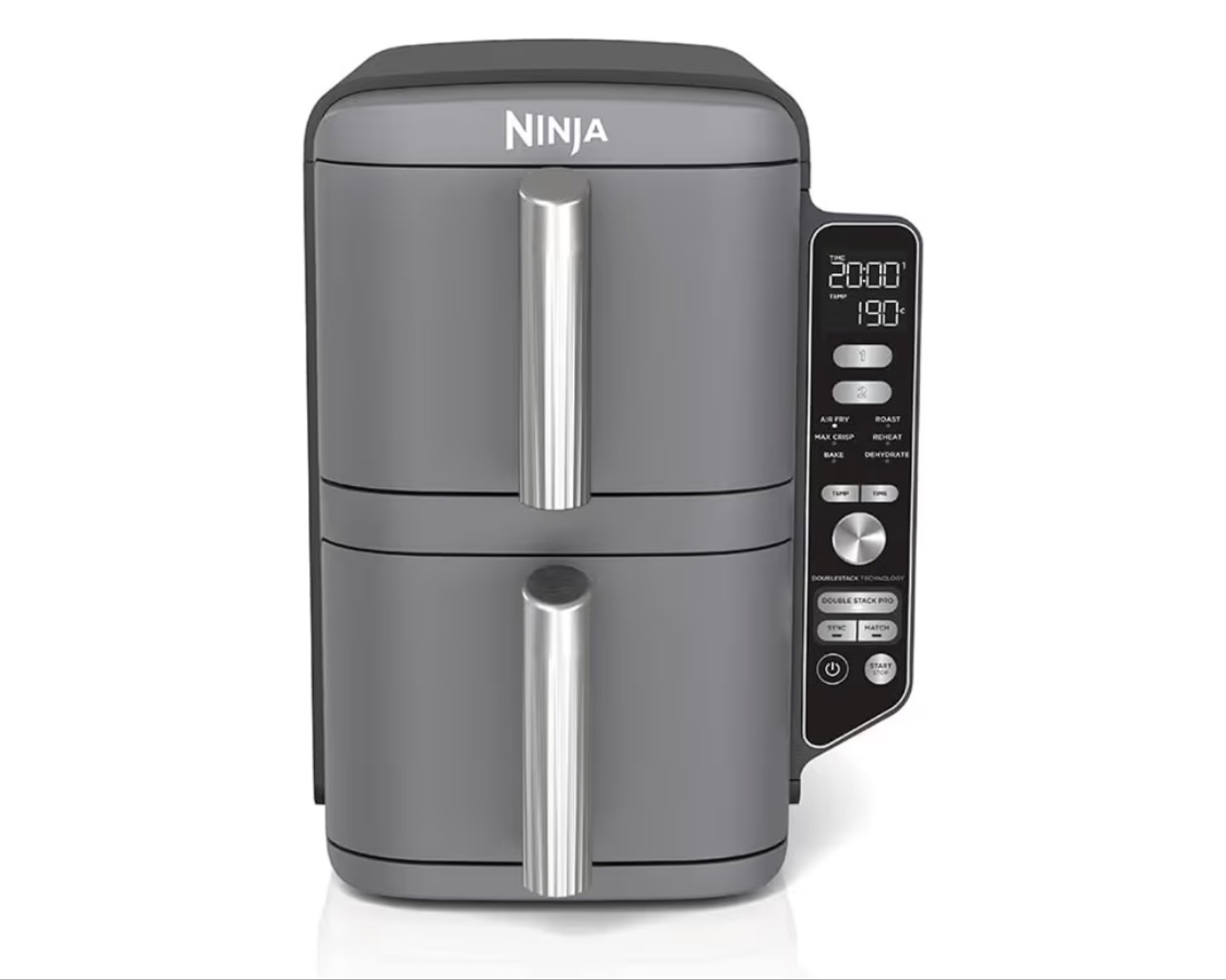 Ninja Double Stack Air Fryer - 9.5L, Gray, TV & Home Appliances ...