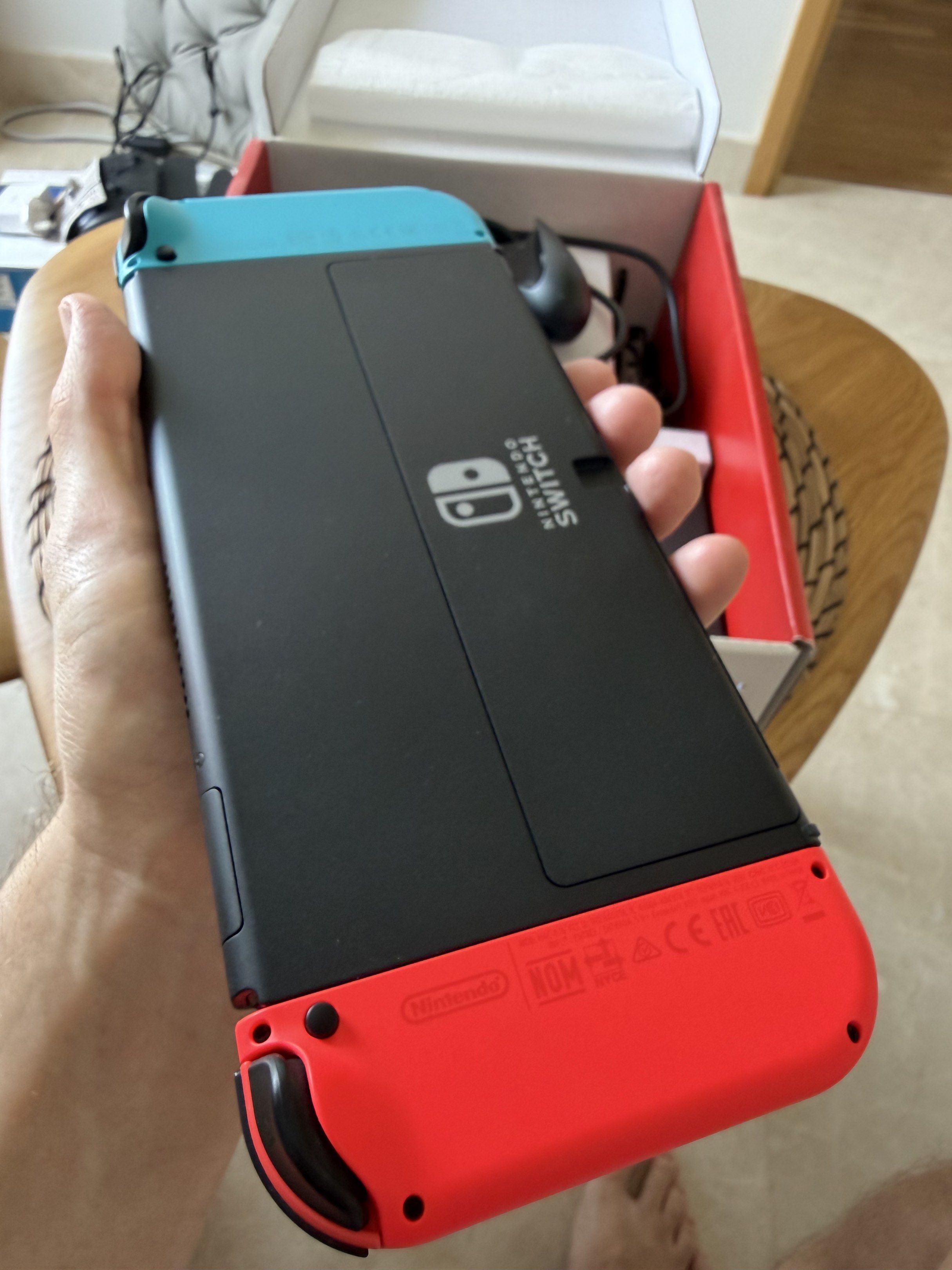 Nintendo Switch OLED Model - Blue/Red Joy-Con, Video Gaming, Video Game ...