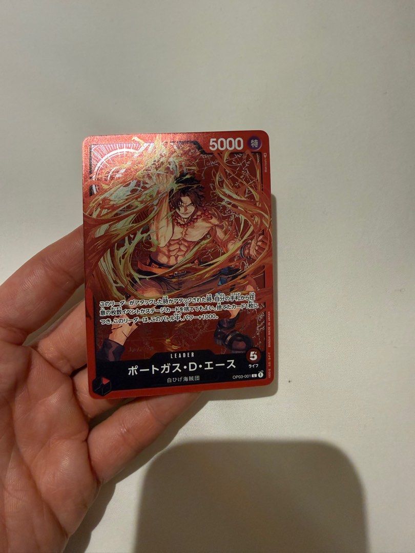 One Piece Card Game - Ace, Hobbies & Toys, Toys & Games on Carousell