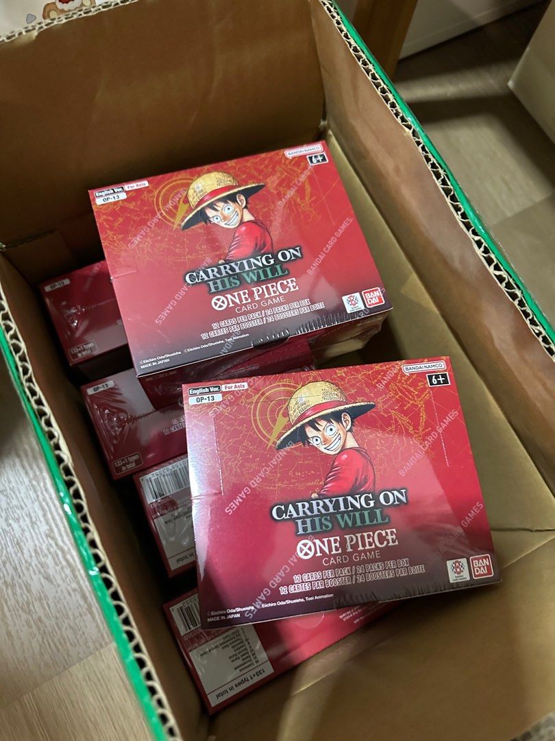 One Piece Card Game - Carrying on His Will OP-03 booster box, Hobbies ...
