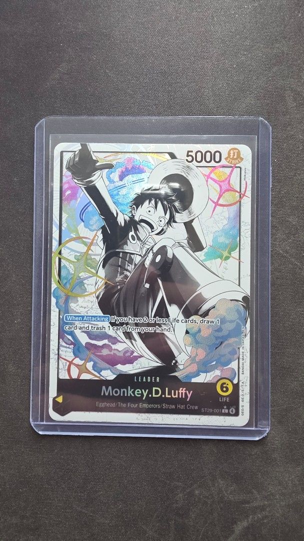 One Piece TCG- Monkey D. Luffy St29-01 ALT ART, Hobbies & Toys, Toys ...