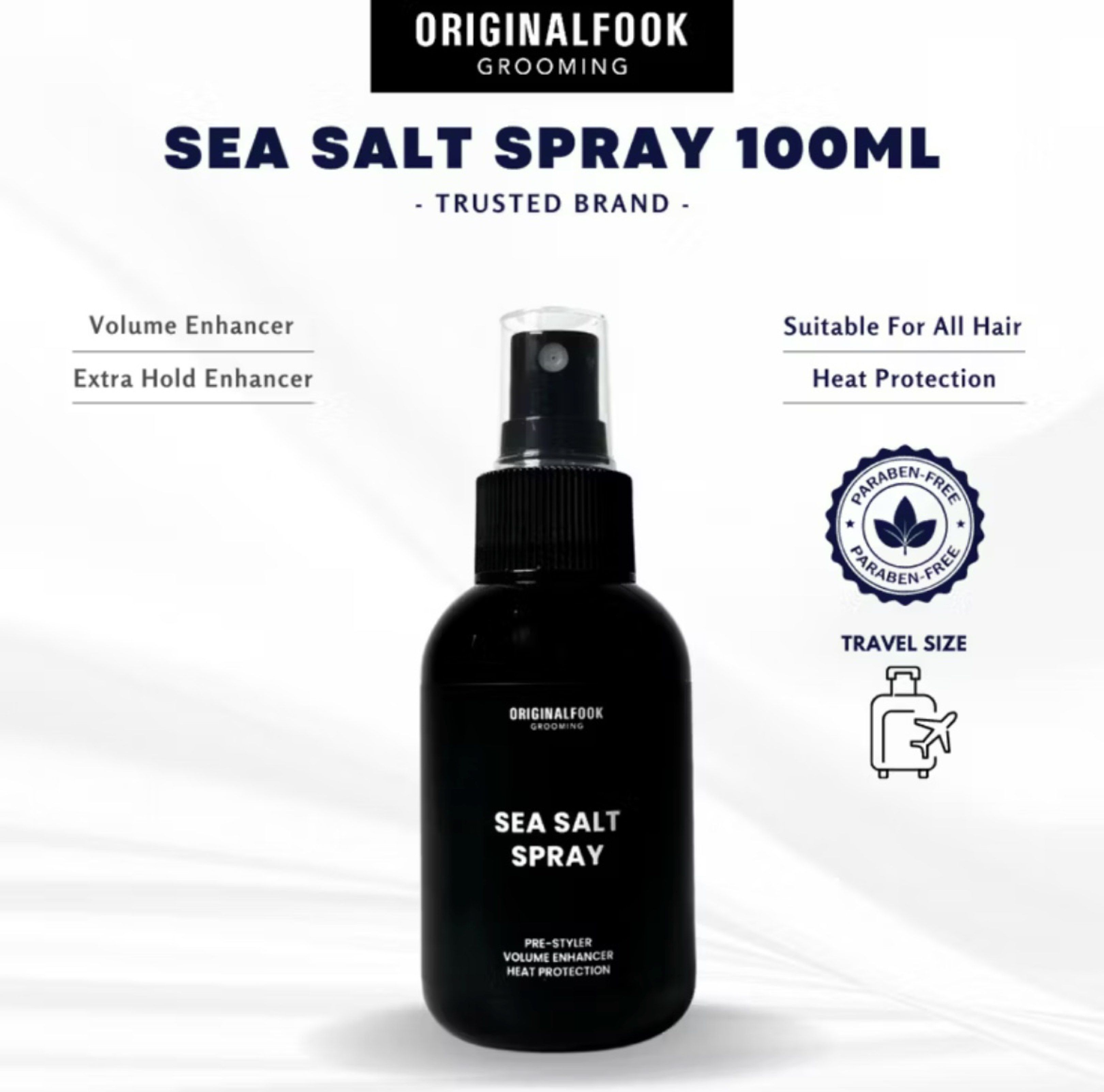 Original Fook Sea Salt Spray 100ml, Beauty & Personal Care, Hair ...